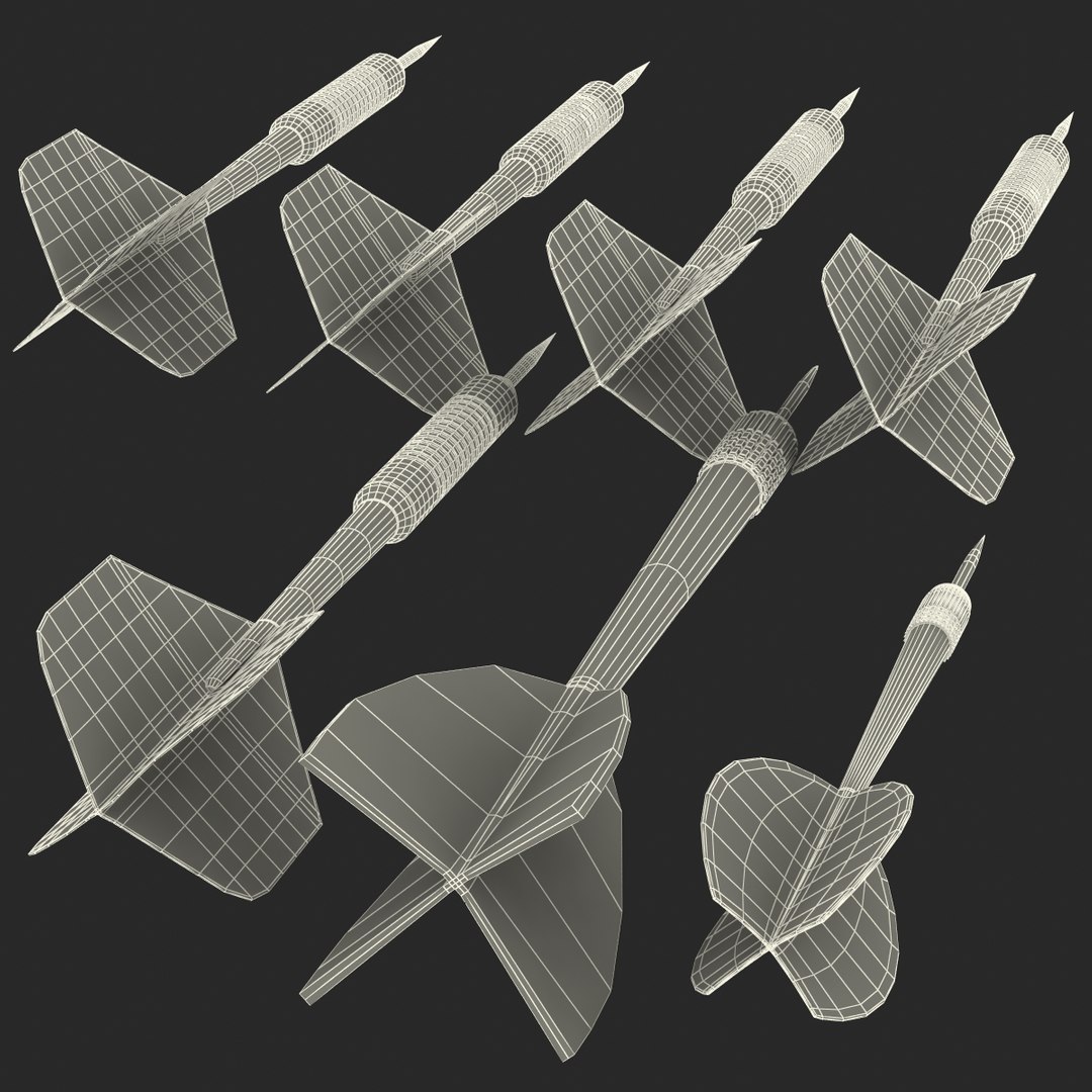3d Model Dart Needles