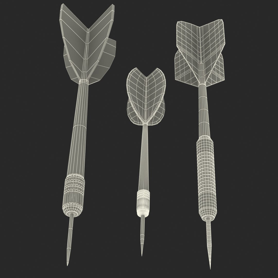 3d Model Dart Needles