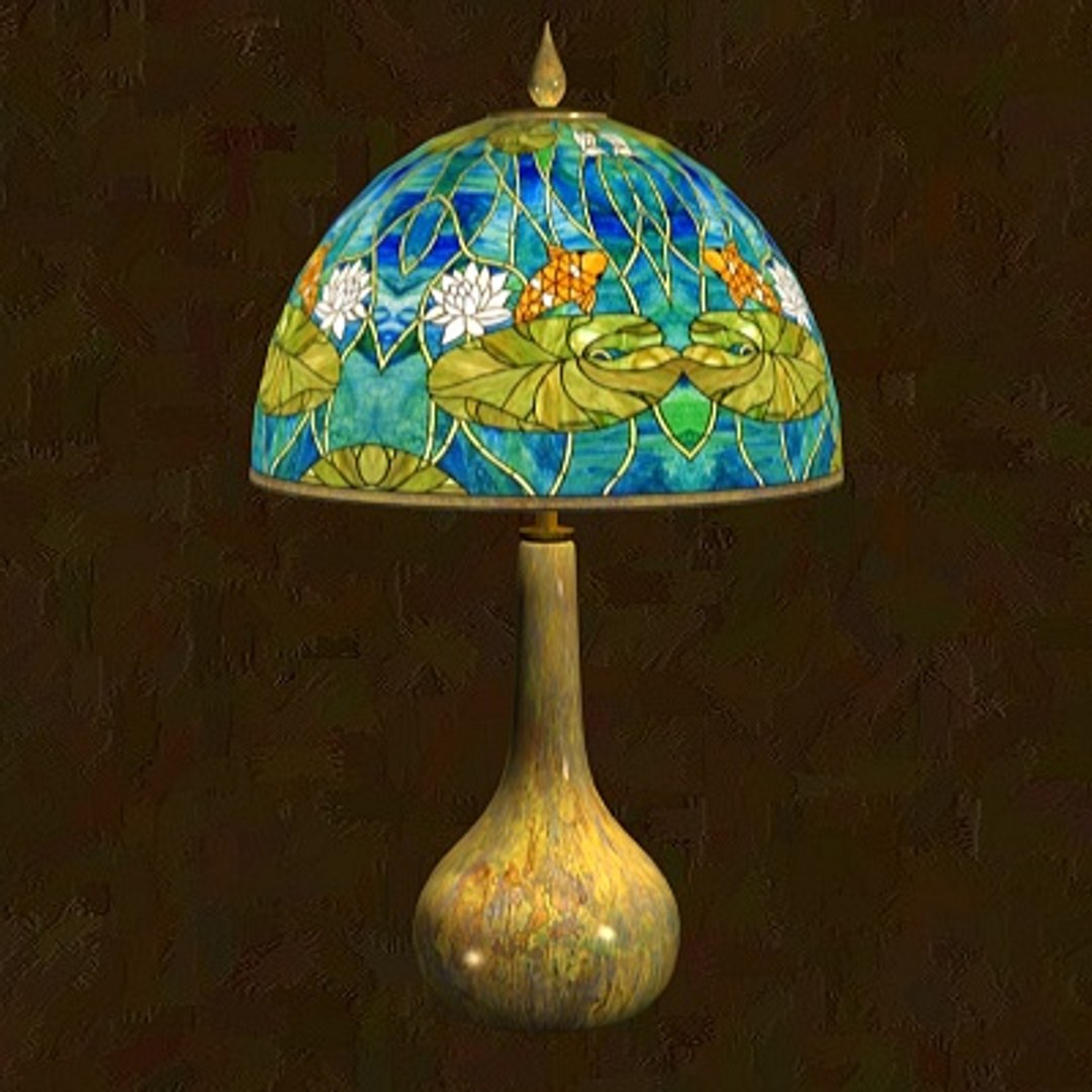 3d model tiffany lamp