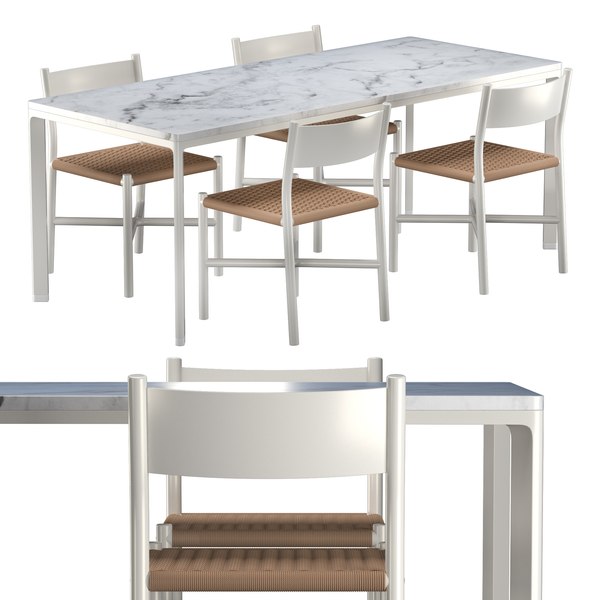 modelo 3d Park Life Dining Table Ariake Chair - TurboSquid 1897658