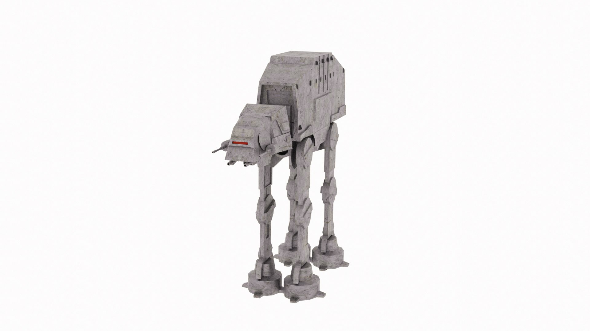 Low Poly Star Wars AT-AT Walker 3D Model - TurboSquid 1980360