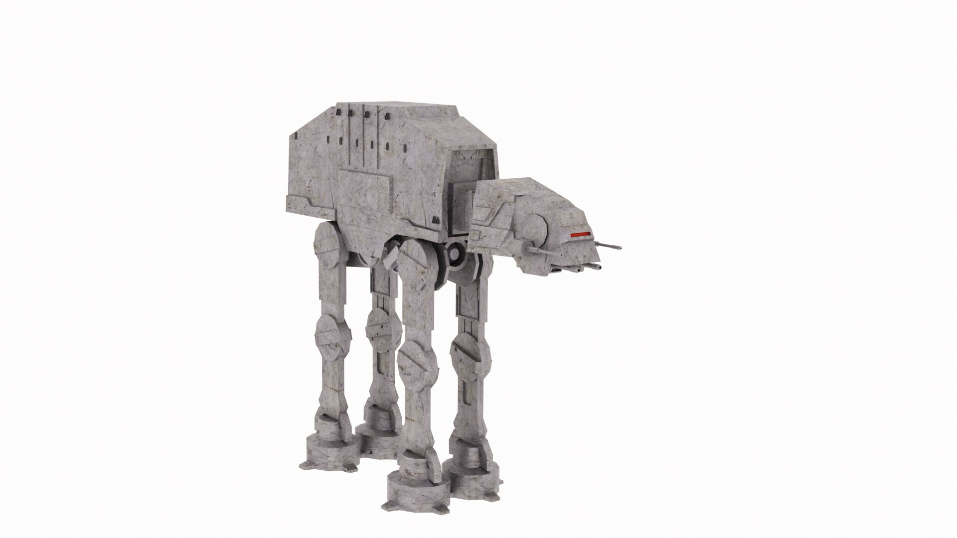 Low Poly Star Wars AT-AT Walker 3D Model - TurboSquid 1980360