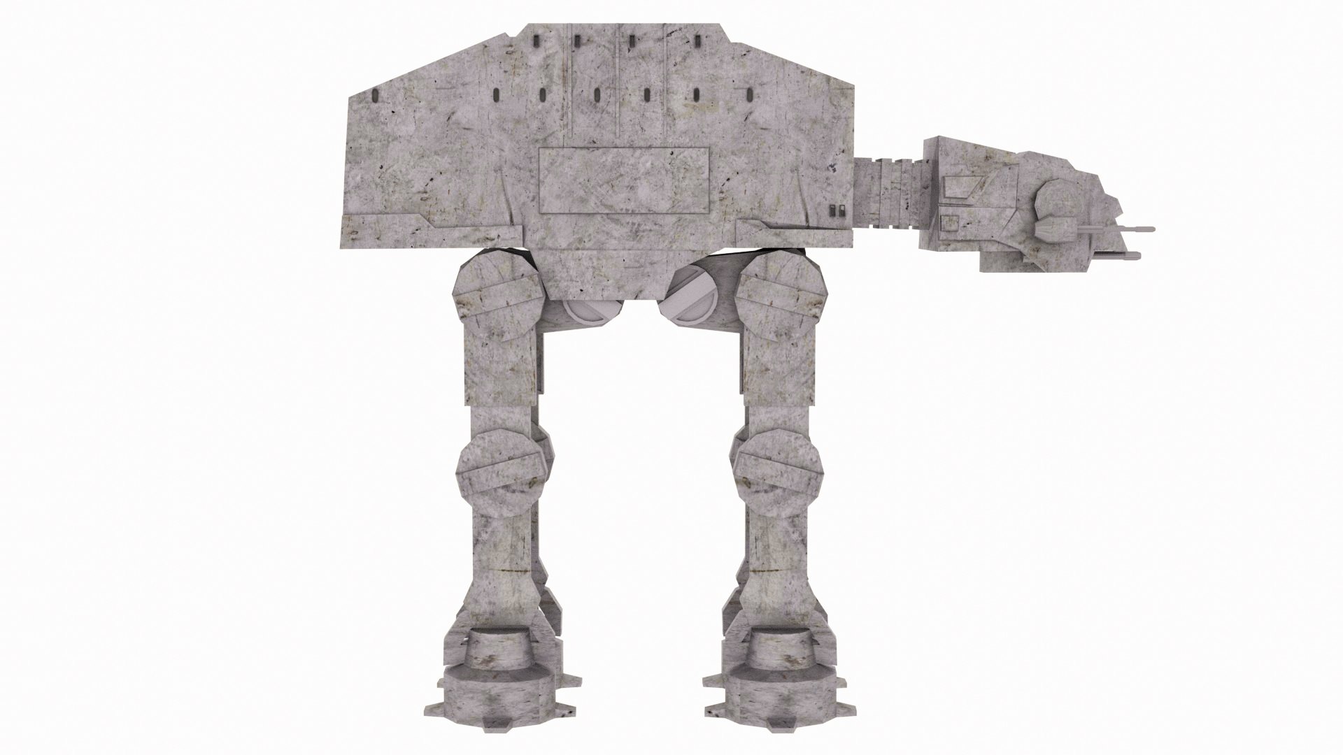 Low Poly Star Wars AT-AT Walker 3D Model - TurboSquid 1980360