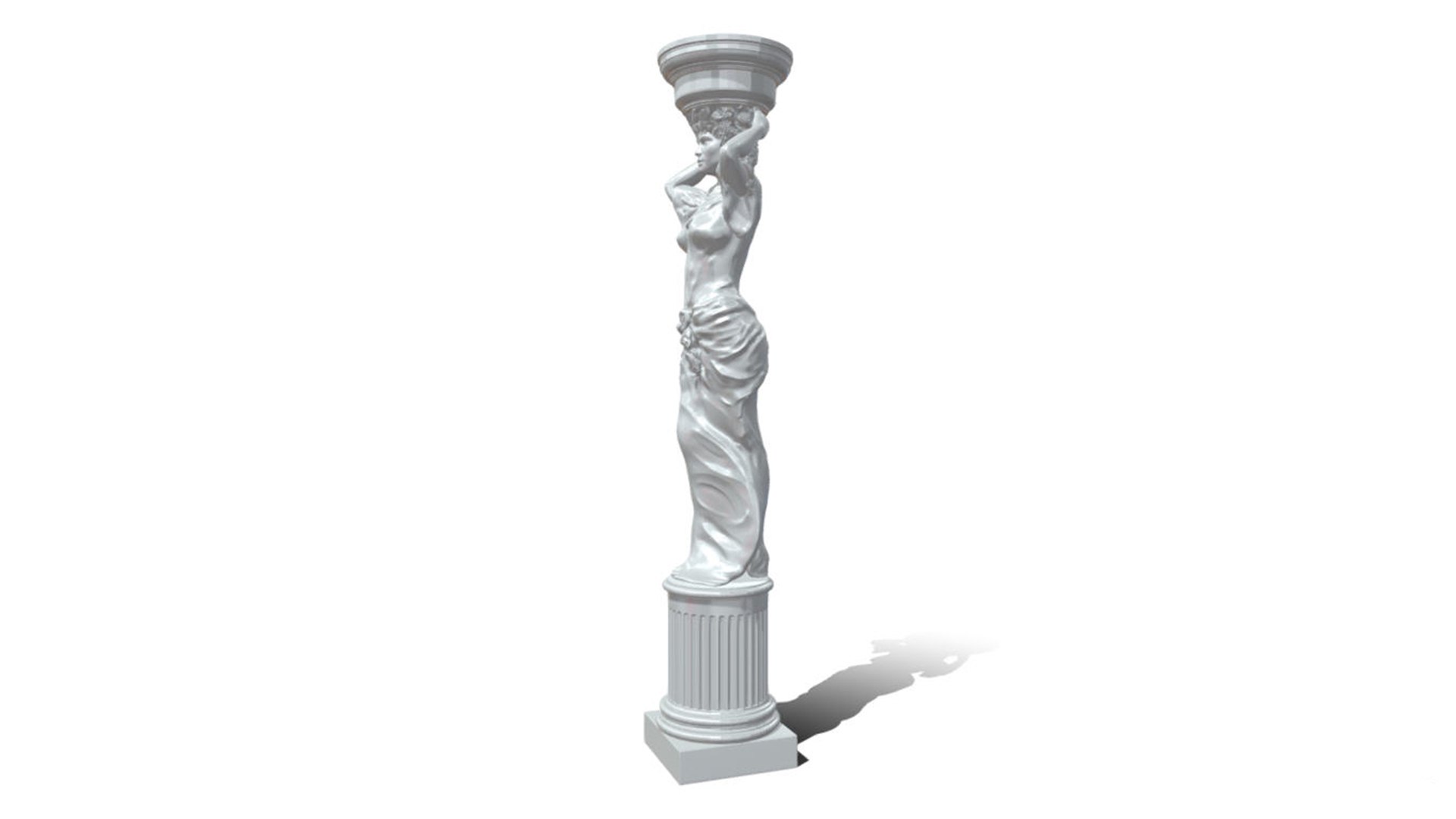 3D Round Column Women Model - TurboSquid 2166643