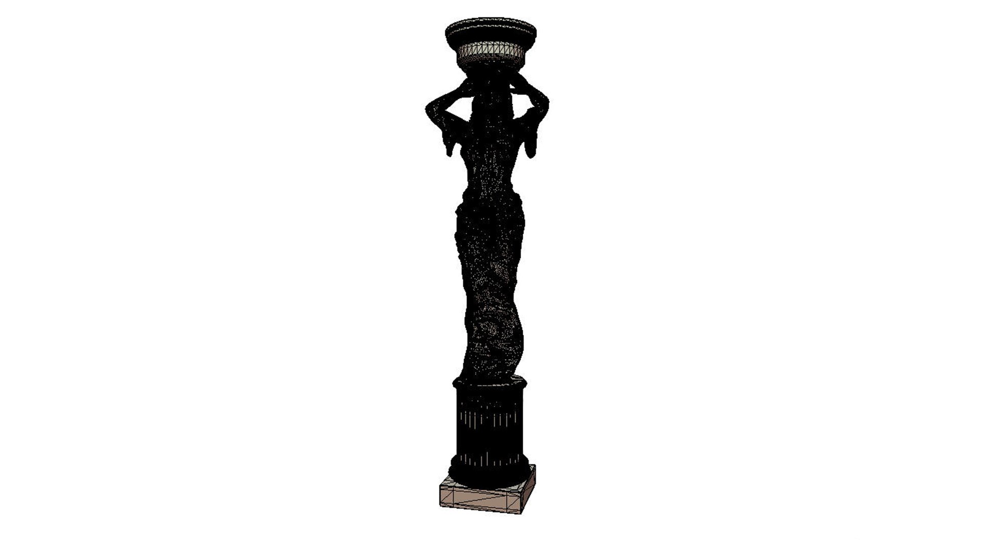 3D Round Column Women Model - TurboSquid 2166643