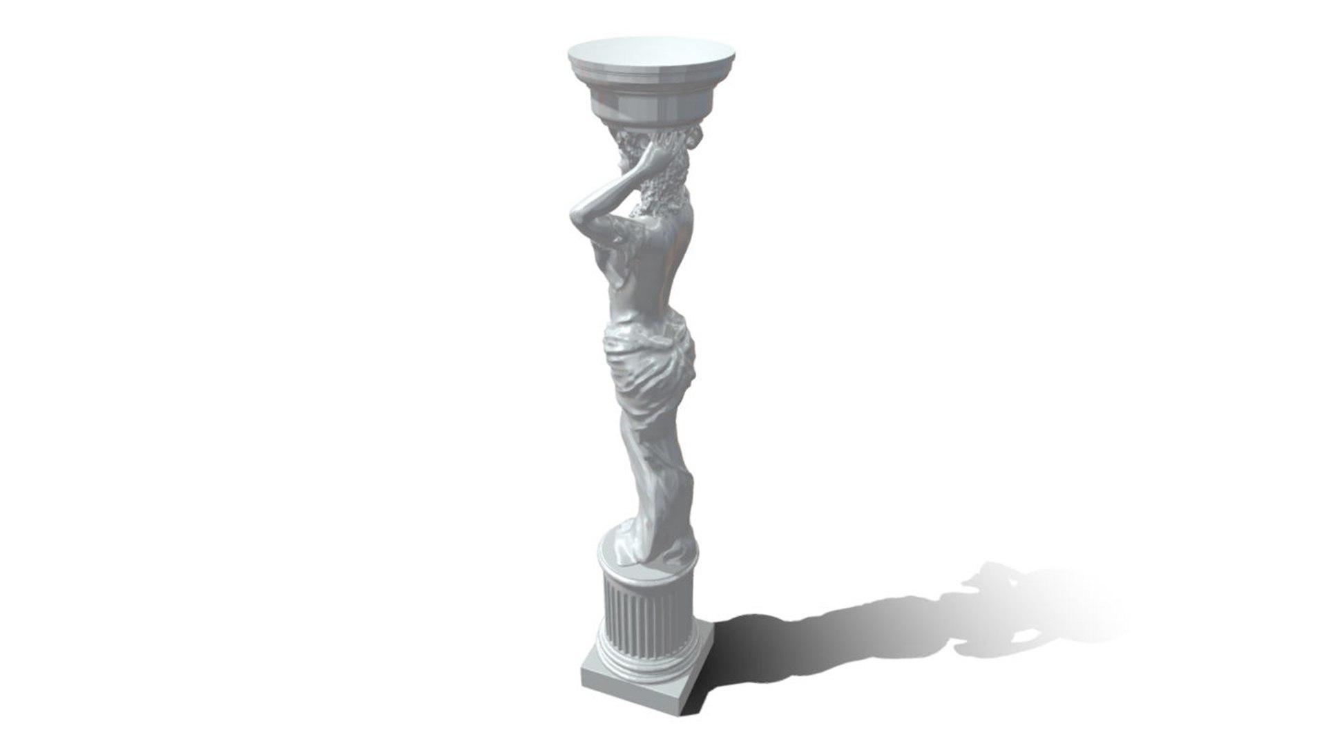 3D Round Column Women Model - TurboSquid 2166643