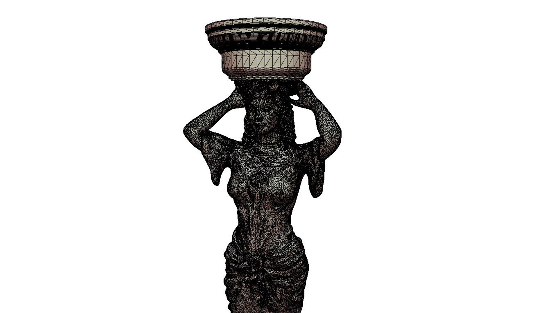 3D Round Column Women Model - TurboSquid 2166643
