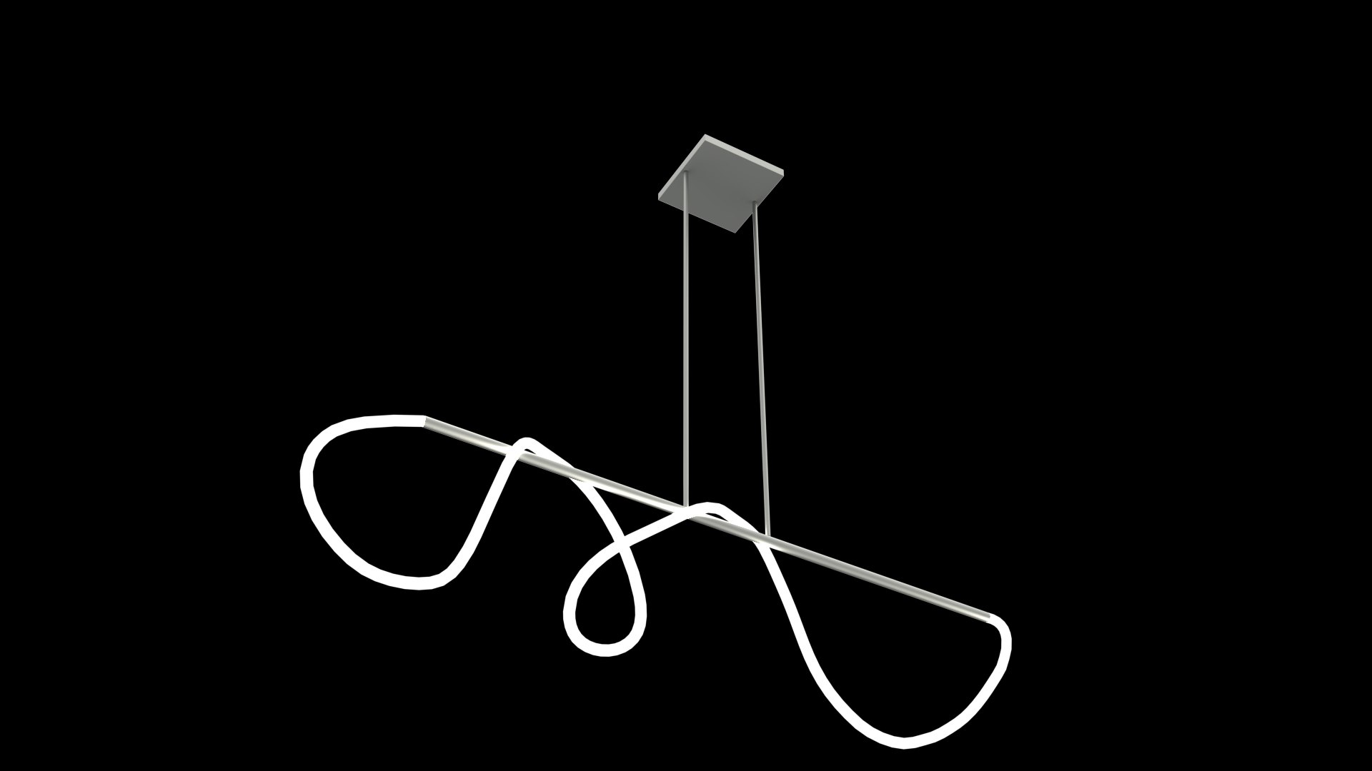 3D LINEAR PENDANT FLEXIBLE LED SILICONE TUBE LIGHT Model - TurboSquid ...