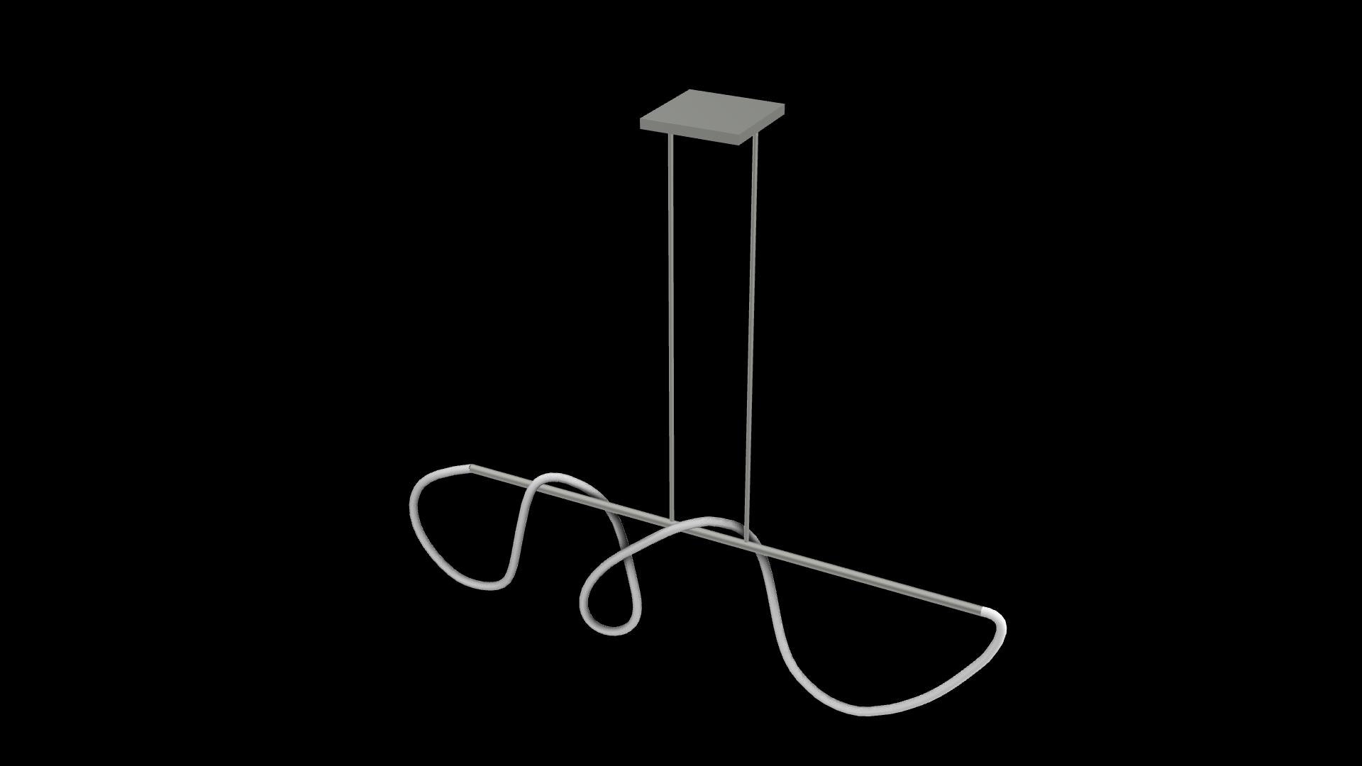 3D LINEAR PENDANT FLEXIBLE LED SILICONE TUBE LIGHT Model - TurboSquid ...