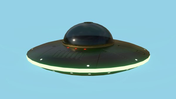 Modello 3D Astronave UFO B2 - Nero - Veicolo di fantascienza alieno - TurboSquid 1738161