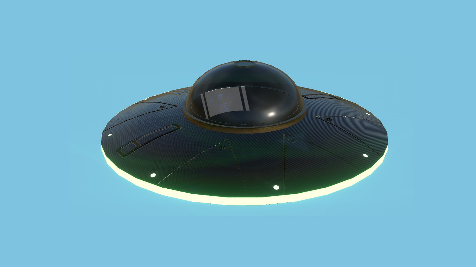 Spaceship UFO B2 - Black - Alien SciFi Vehicle 3D Model - TurboSquid 1738161
