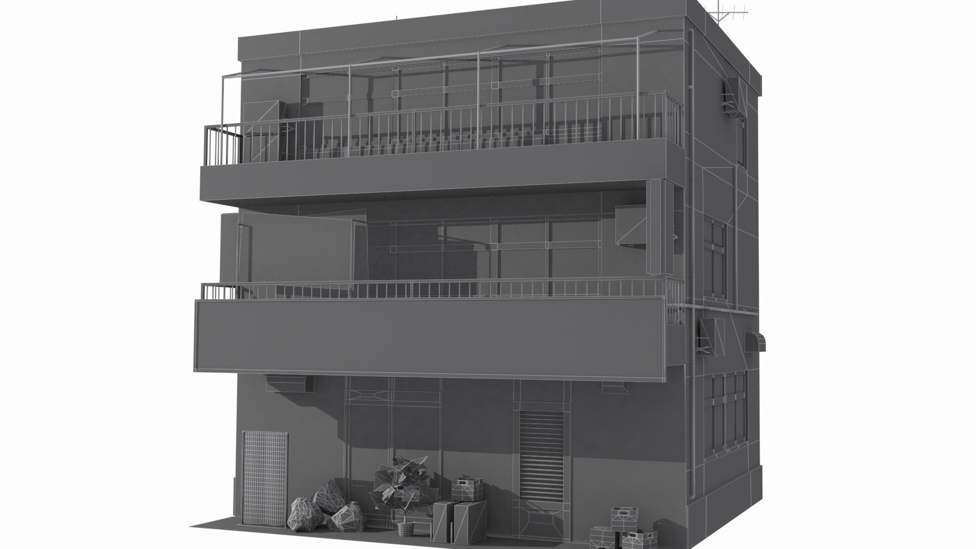 Japanese Building 3D Model - TurboSquid 1814815