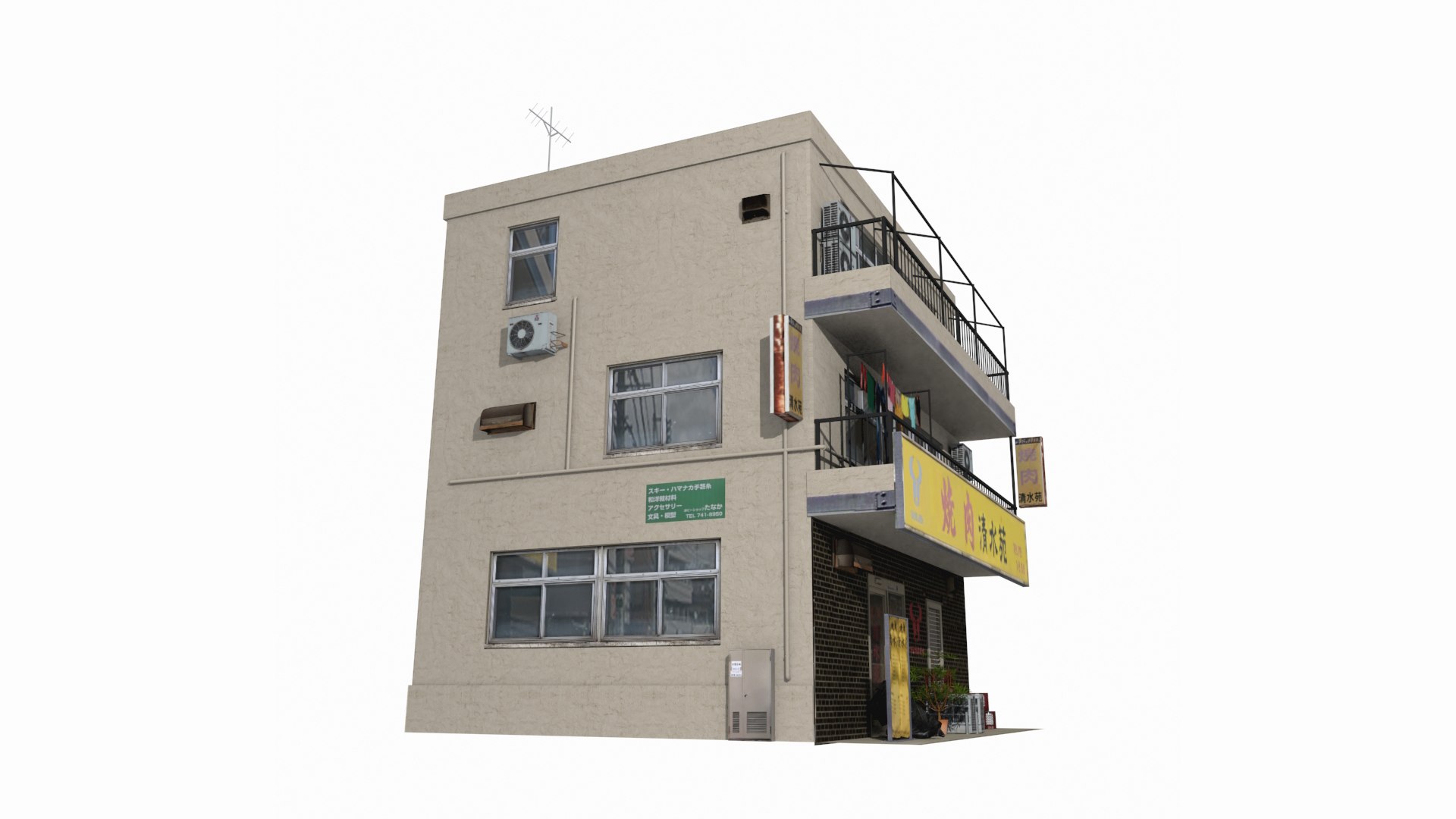 Japanese Building 3D Model - TurboSquid 1814815