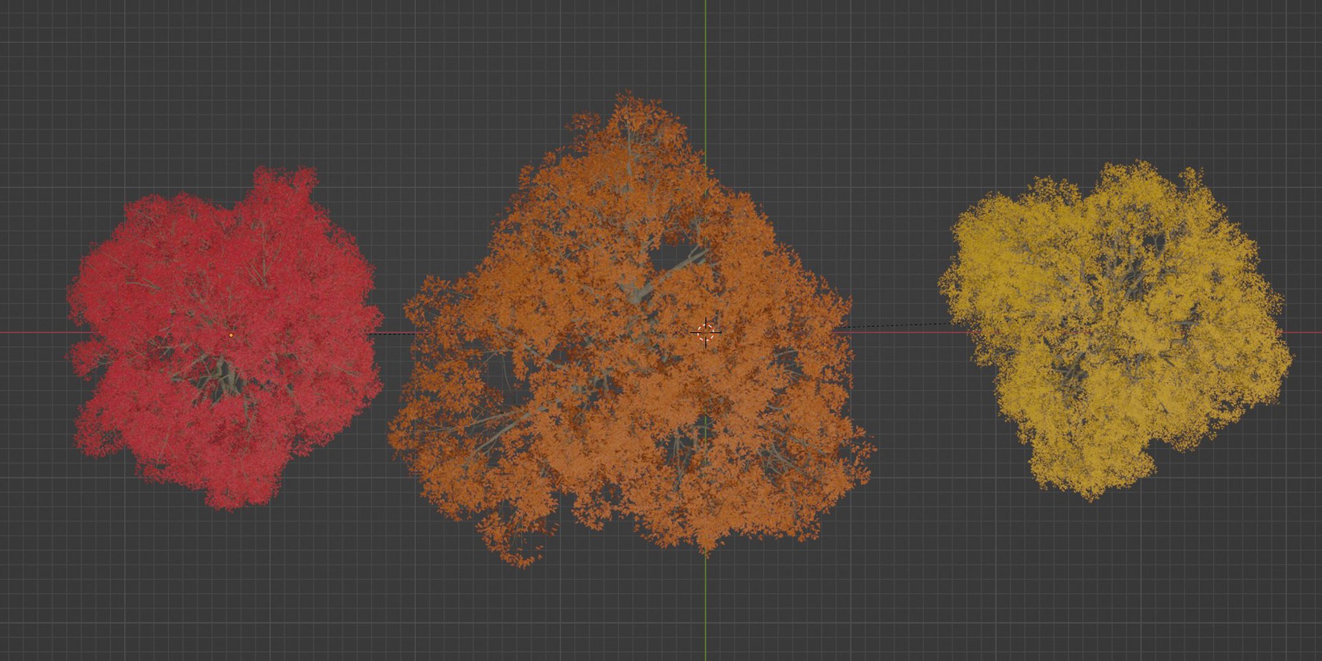Autumn Maple Trees Collection vol 147-Blender 3D - TurboSquid 2149277
