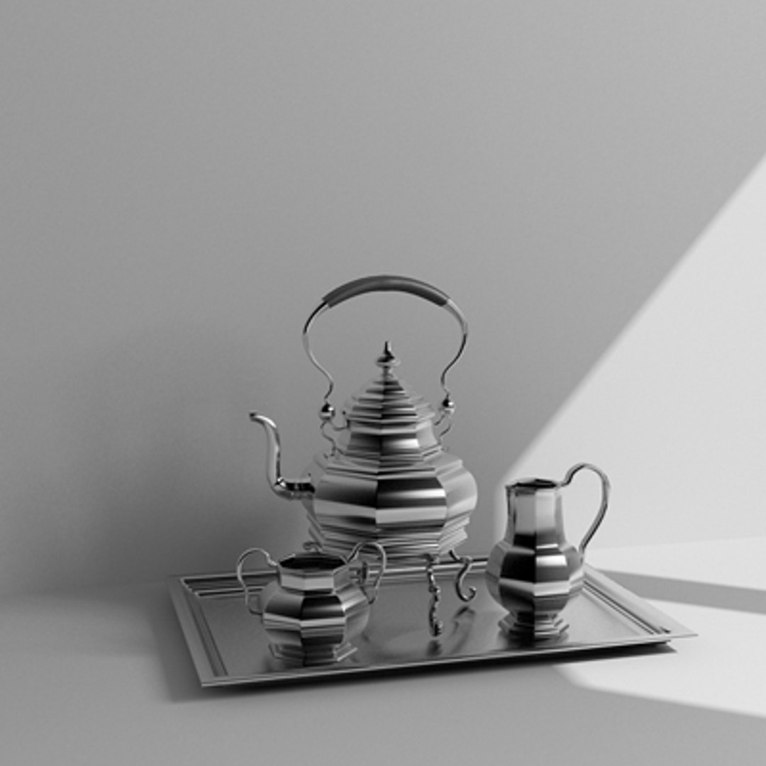 tea set 3d model