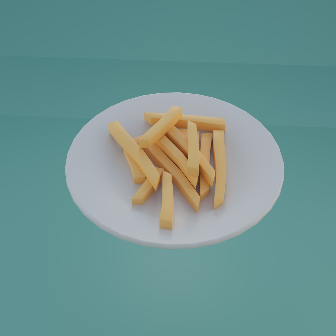 3D french fries model - TurboSquid 2176979