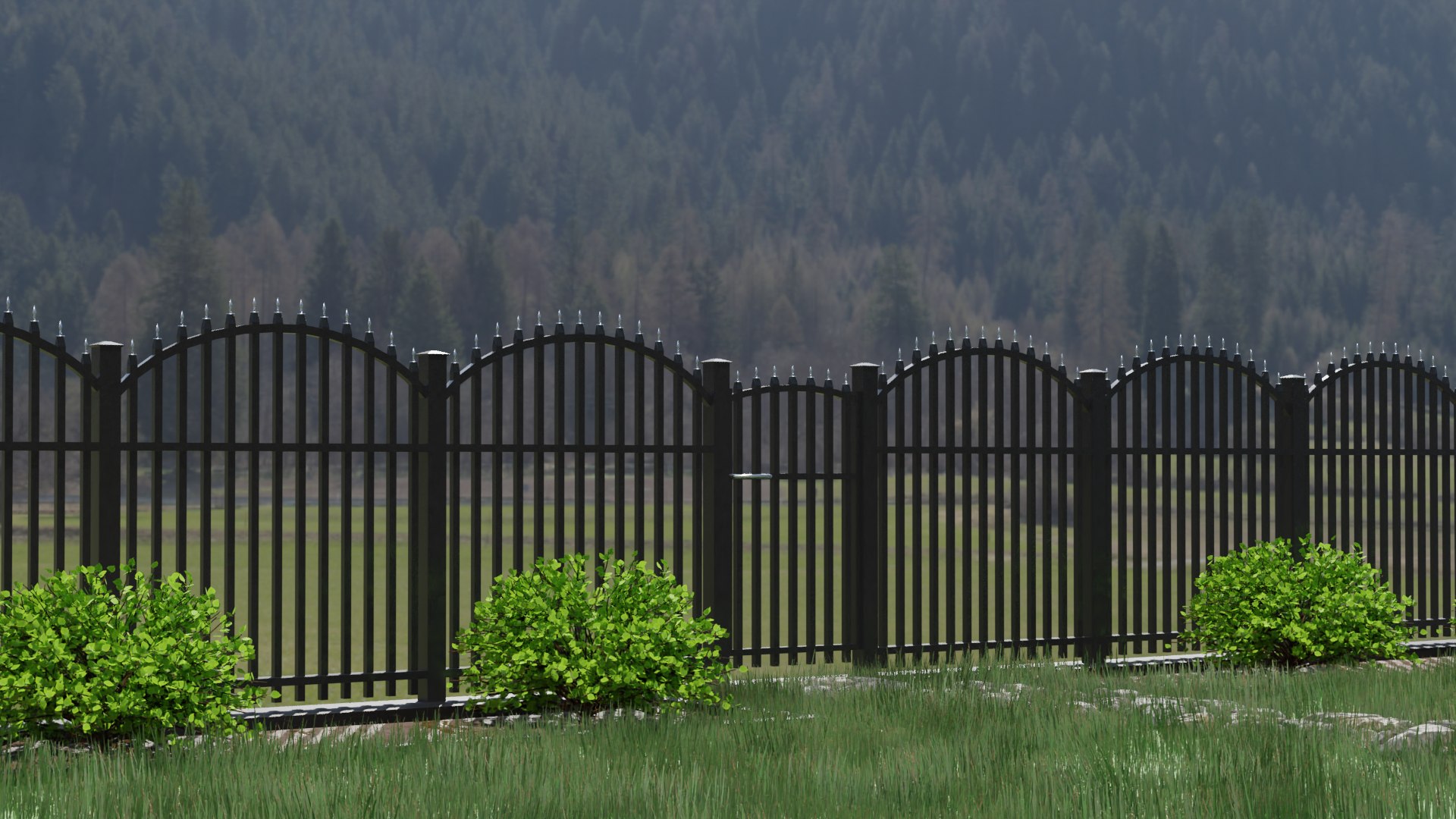 3D Low-Poly Realistic Fence 9 - With Materials Model - TurboSquid 2113962