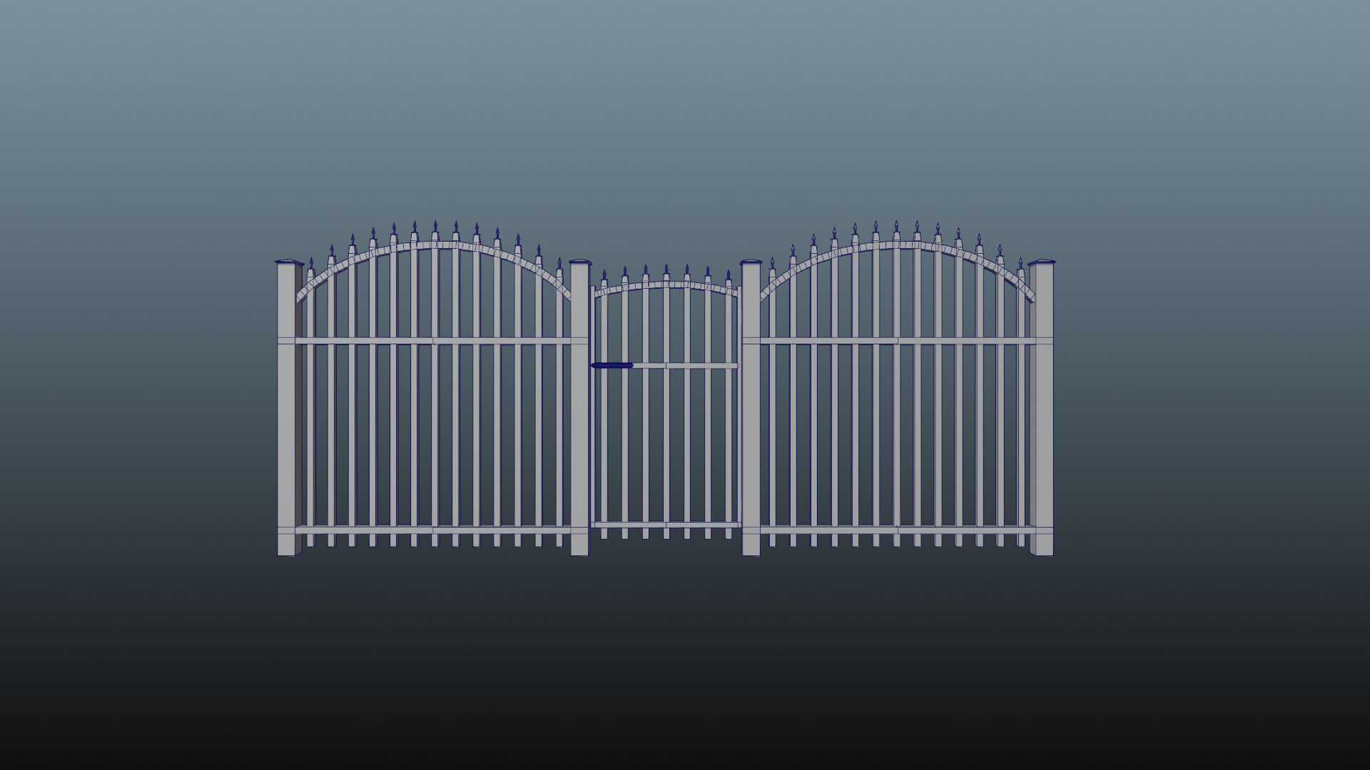 3D Low-Poly Realistic Fence 9 - With Materials Model - TurboSquid 2113962