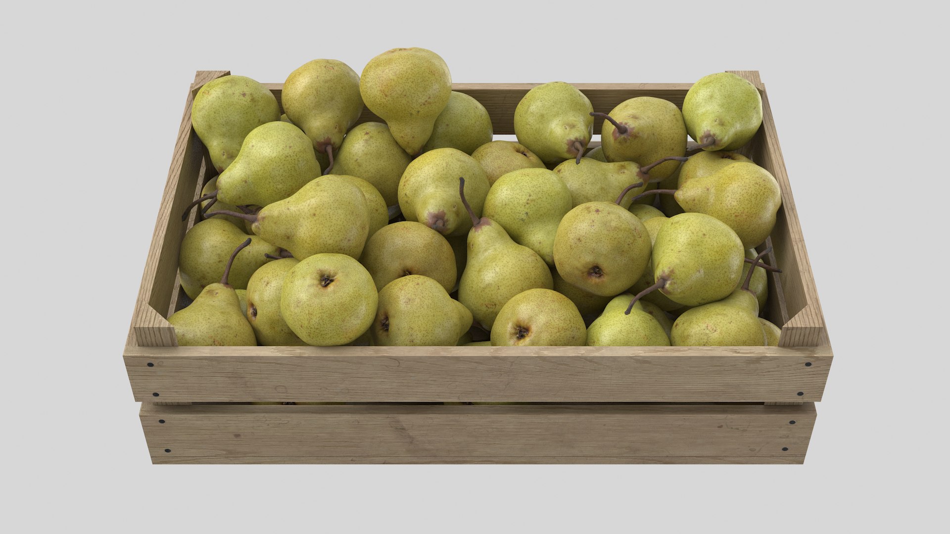 3D Pear Crate - TurboSquid 1885230