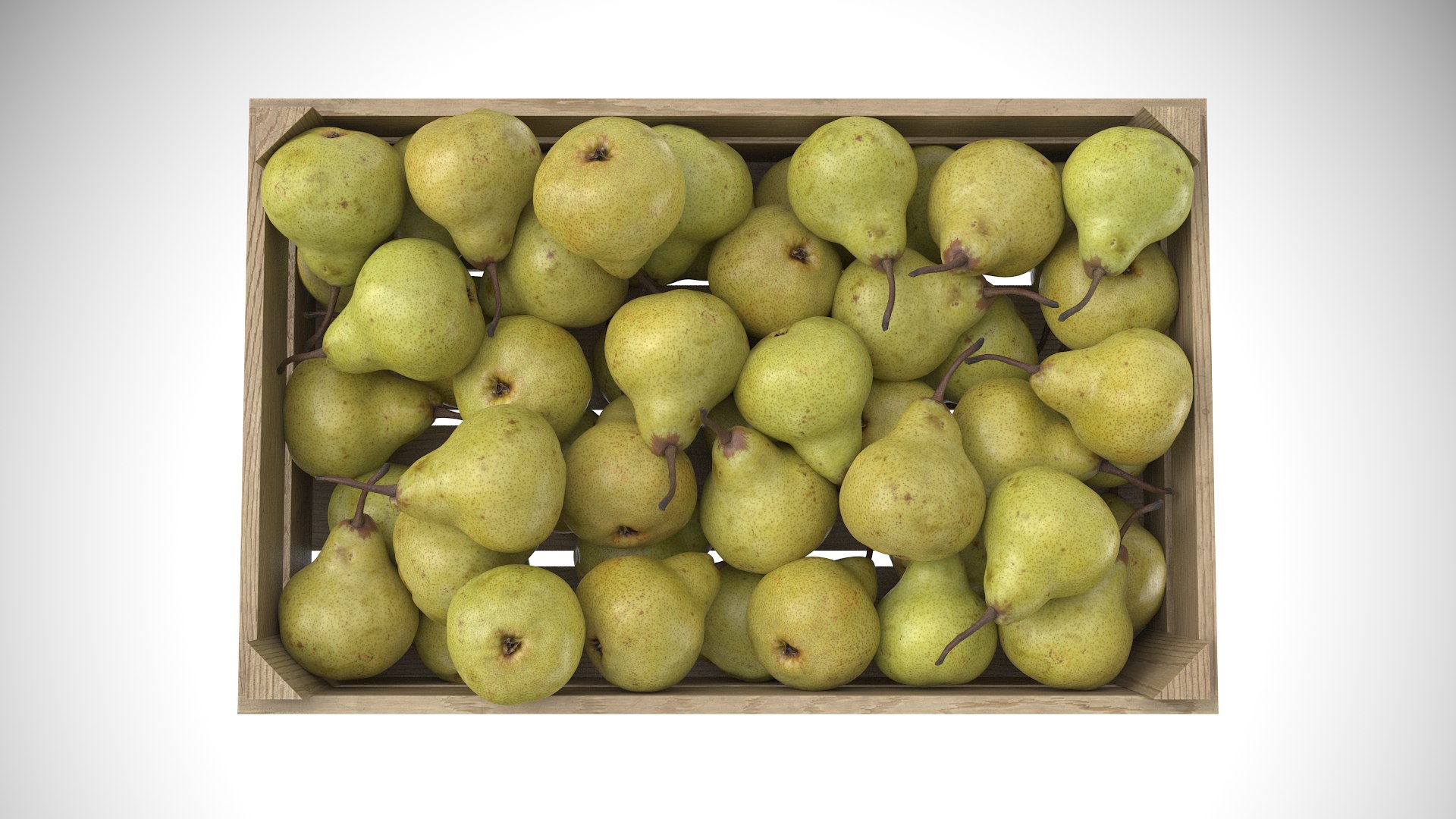 3D Pear Crate - TurboSquid 1885230
