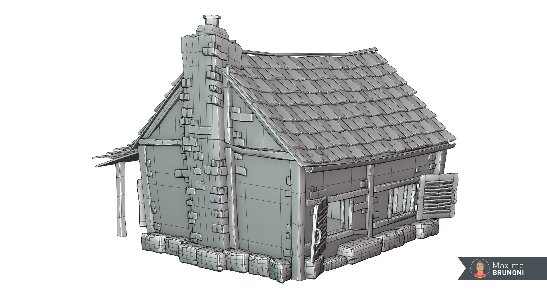 3D Little Farm House Model - TurboSquid 1724200