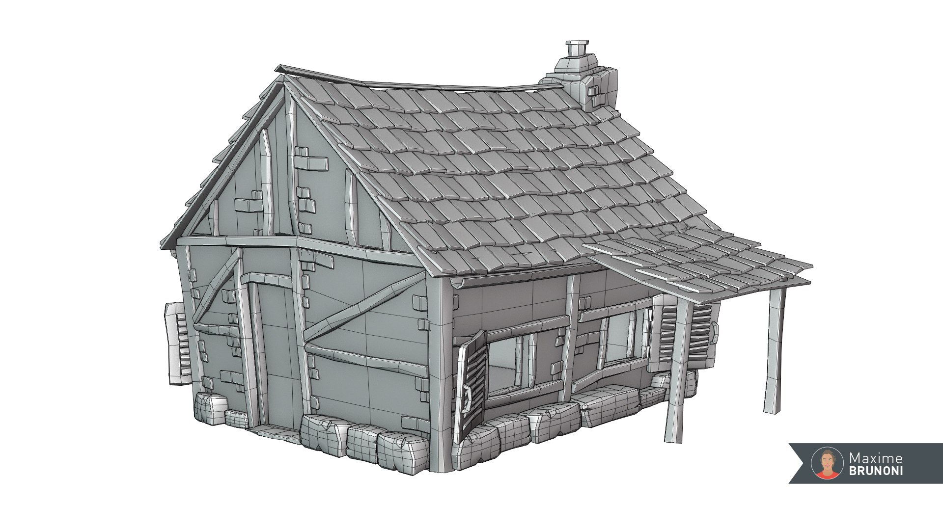 3D Little Farm House Model - TurboSquid 1724200