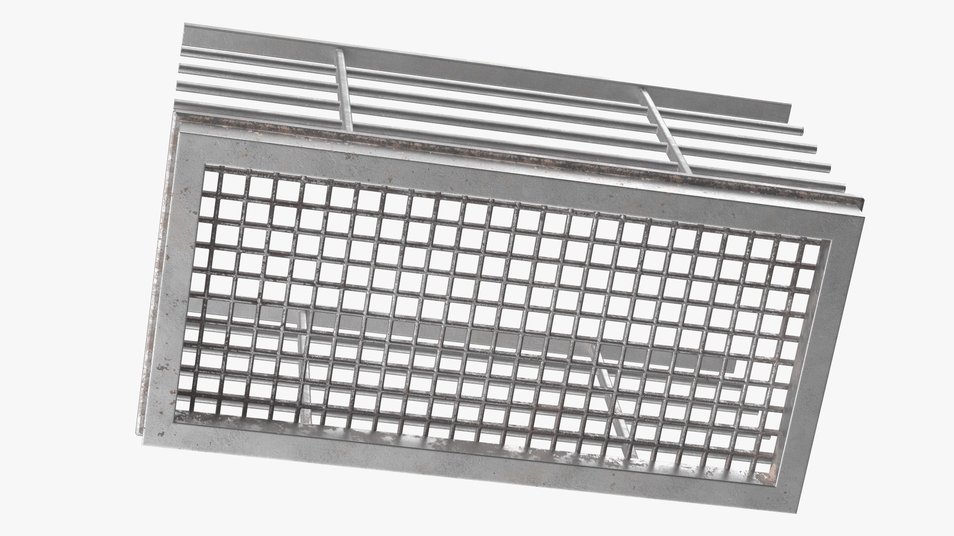 Straight Industrial Catwalk Middle 3D - TurboSquid 2166905