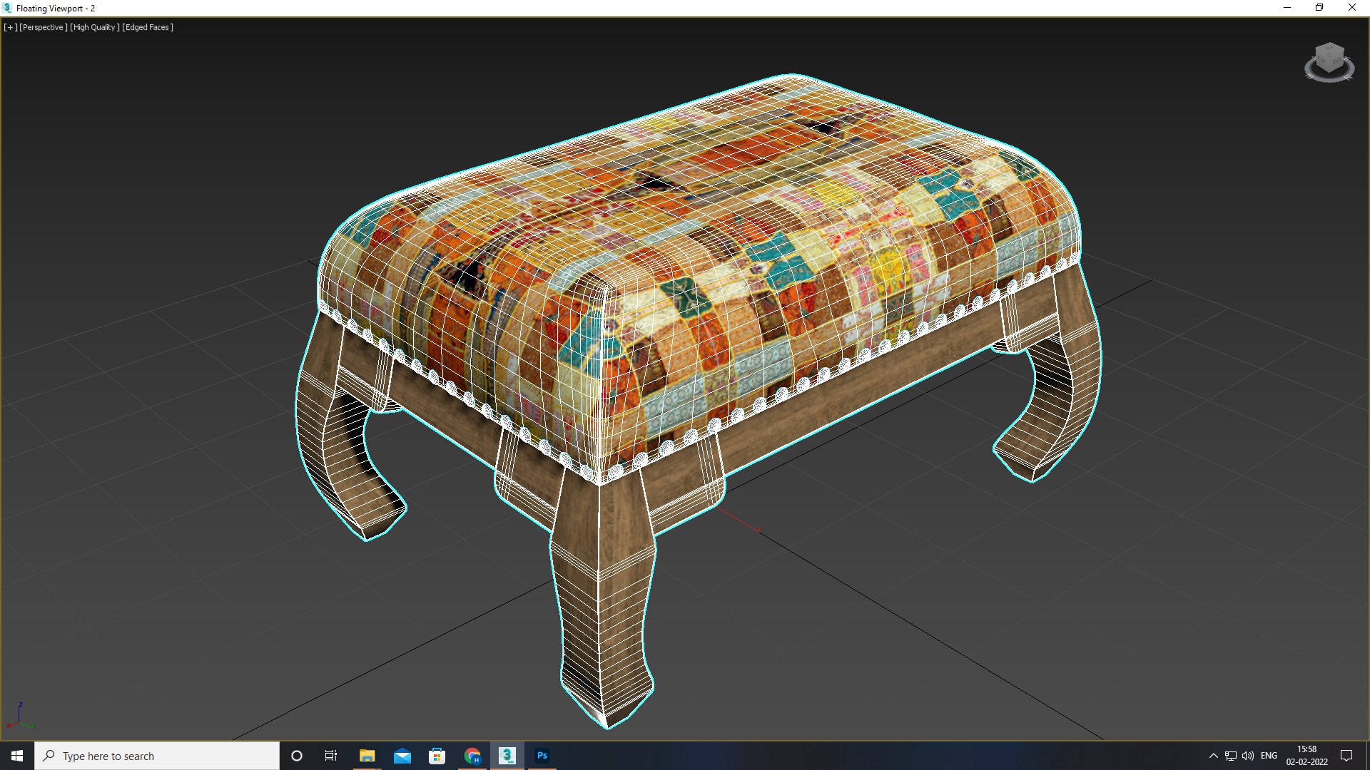 Foot Stool 3D model - TurboSquid 1848777