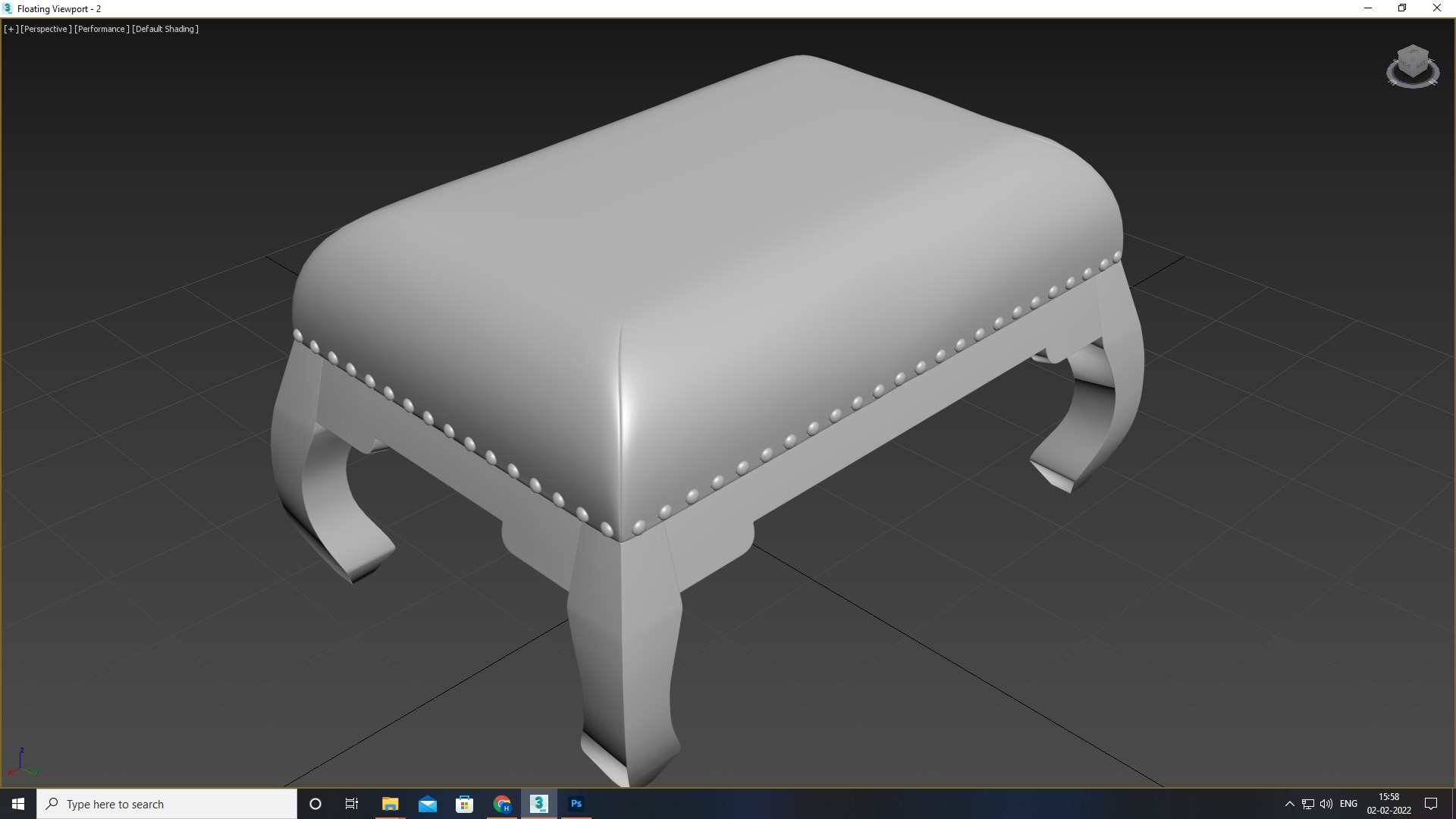 Foot Stool 3D model - TurboSquid 1848777