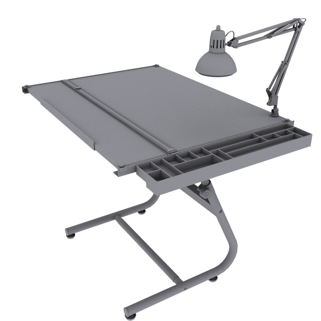 Drafting Table 3d Model