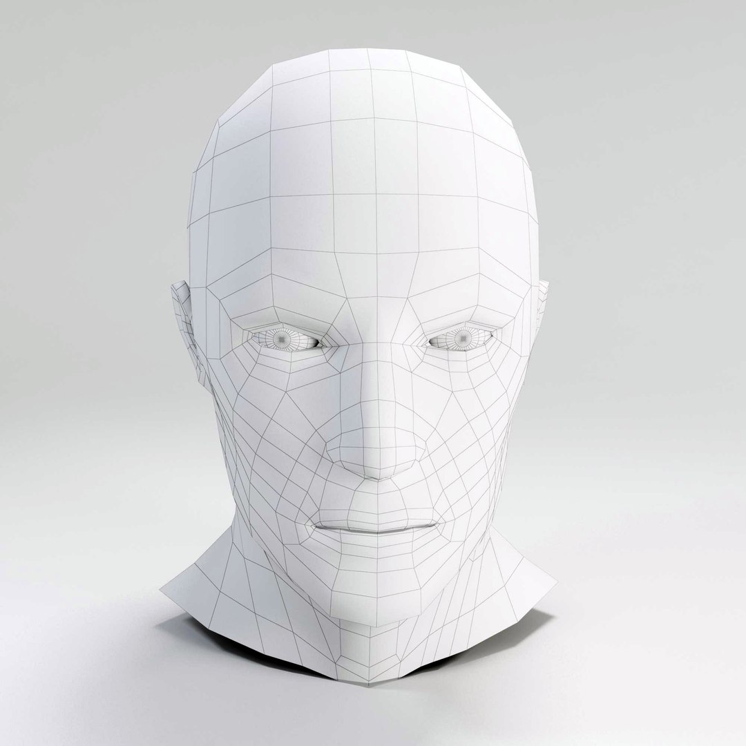 Free Basic Male Head 3d Model