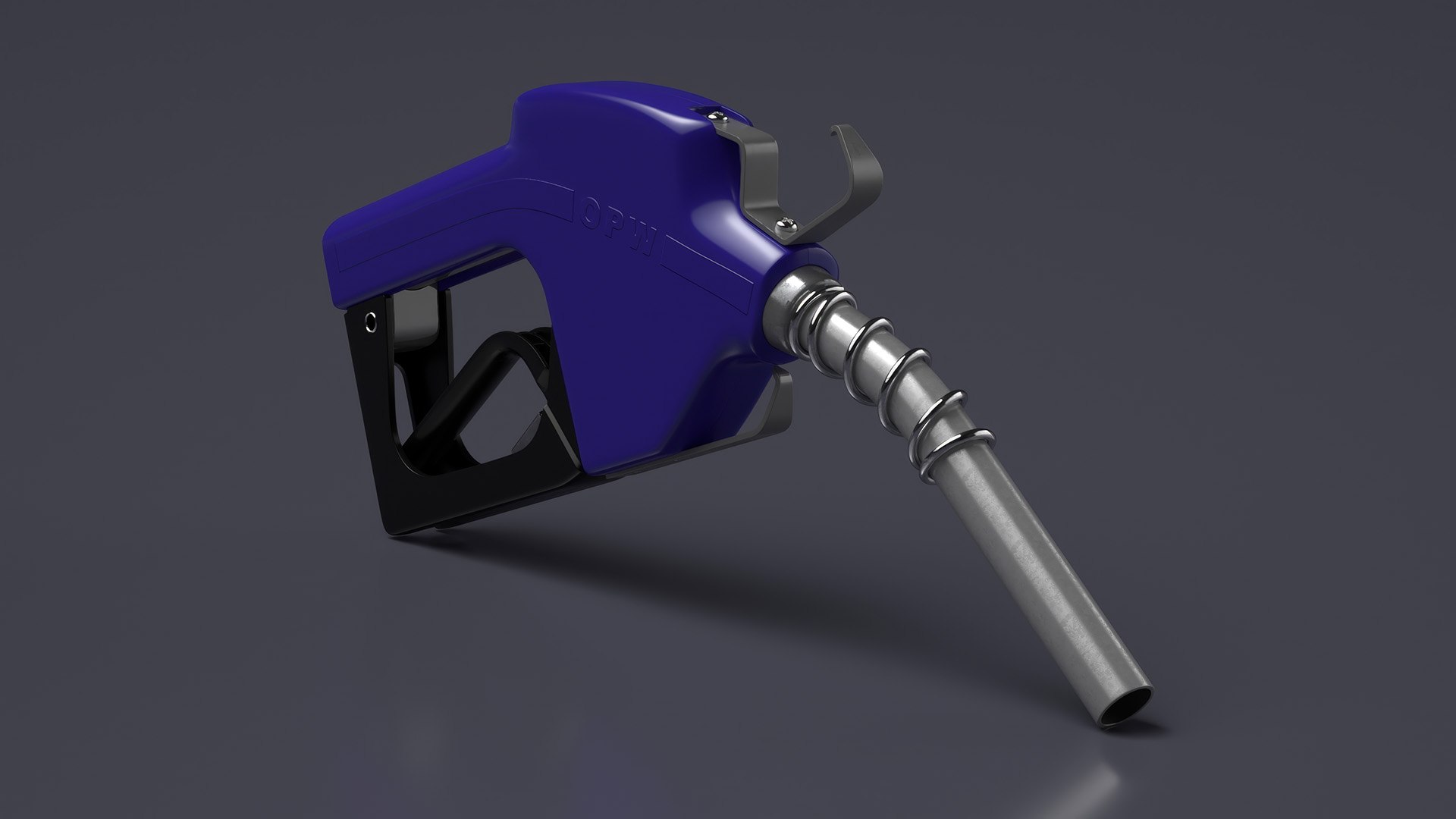 Fuel Dispenser Nozzle Blue Model - TurboSquid 2243888