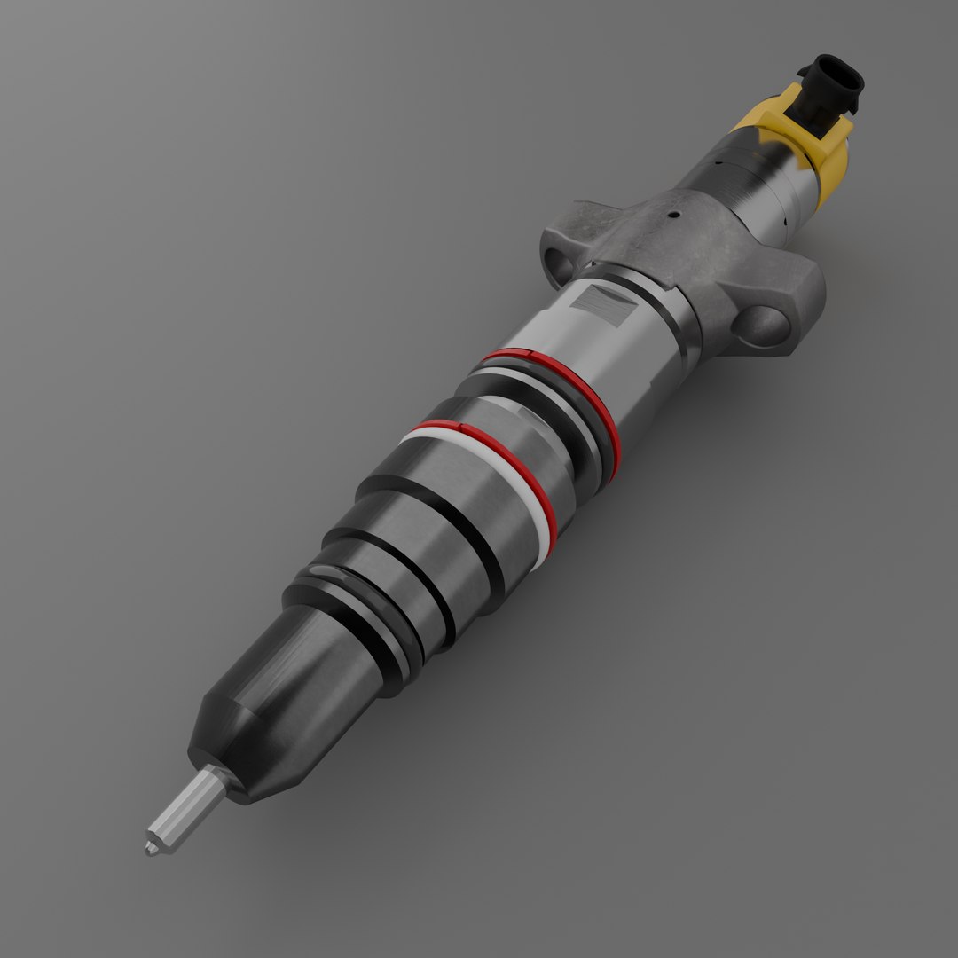 3D Cat-Style Diesel Injector - Full Assembly - TurboSquid 2419292