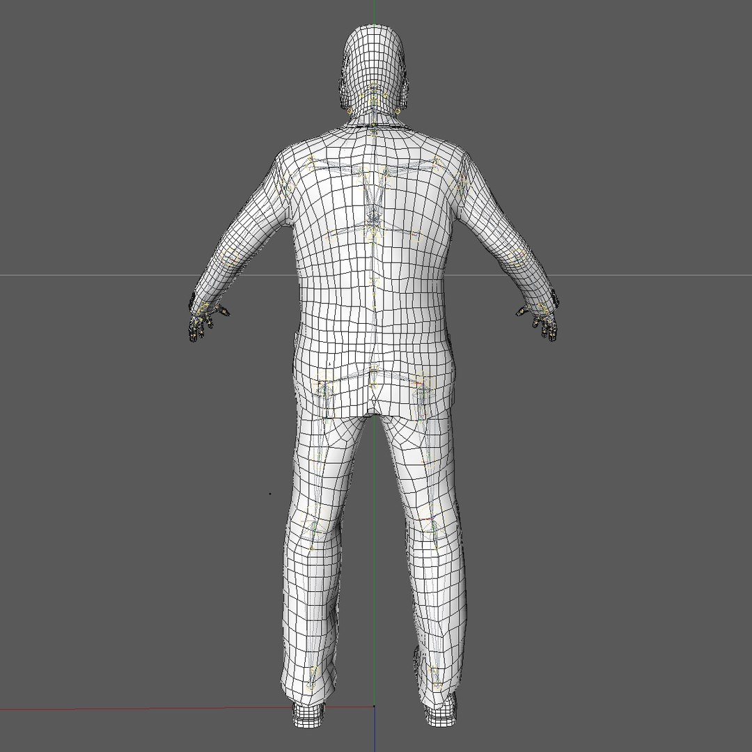 C4d Old African Male Man