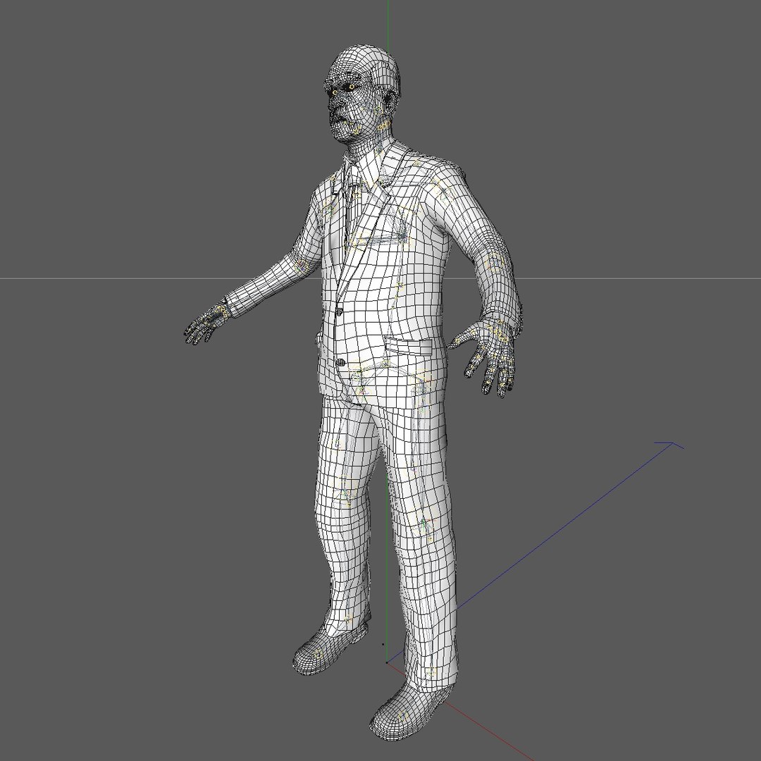 C4d Old African Male Man