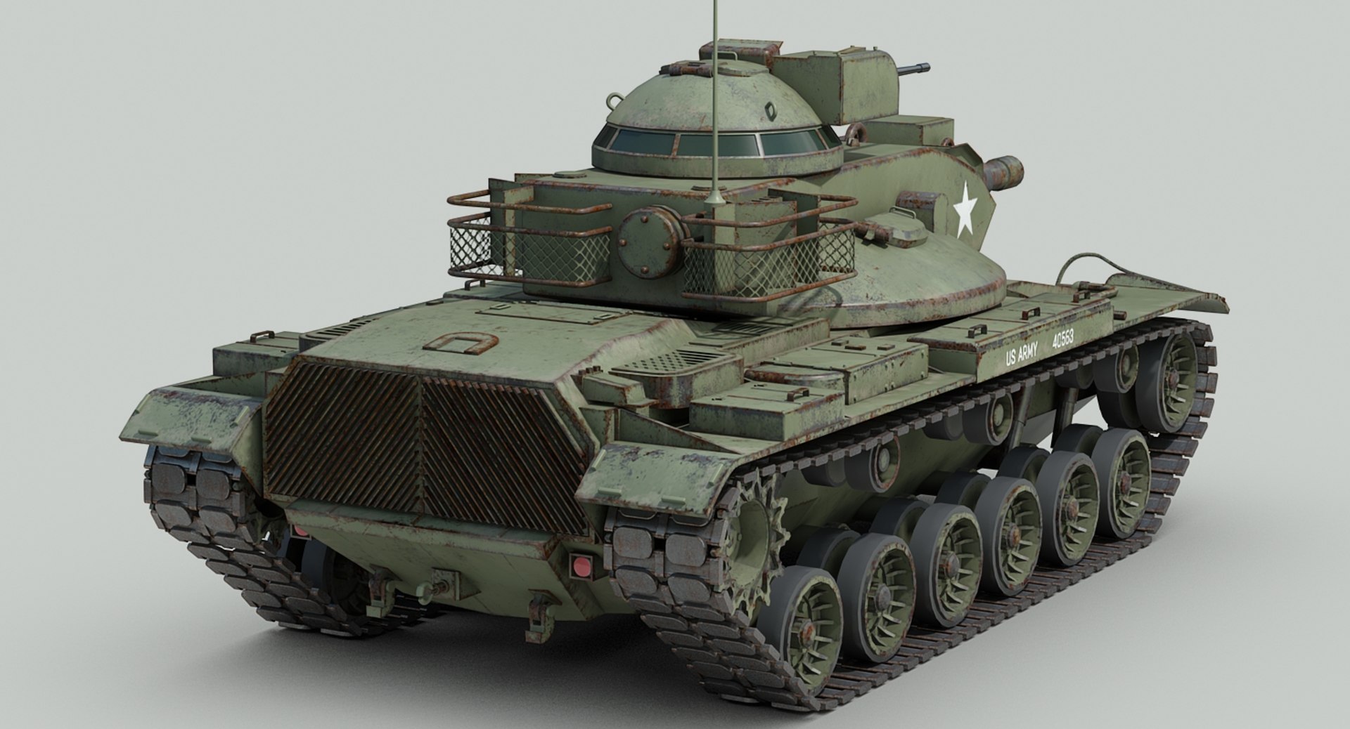 M60a2 Starship Battle Tank 3D Model - TurboSquid 1296479