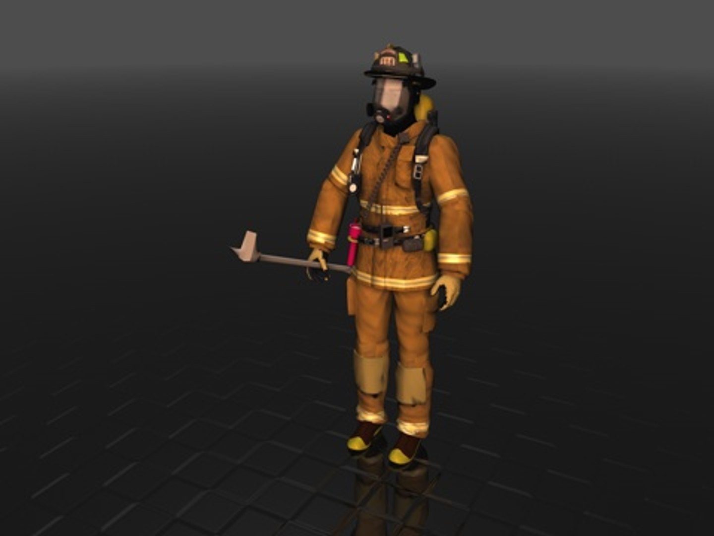 c4d firefighter