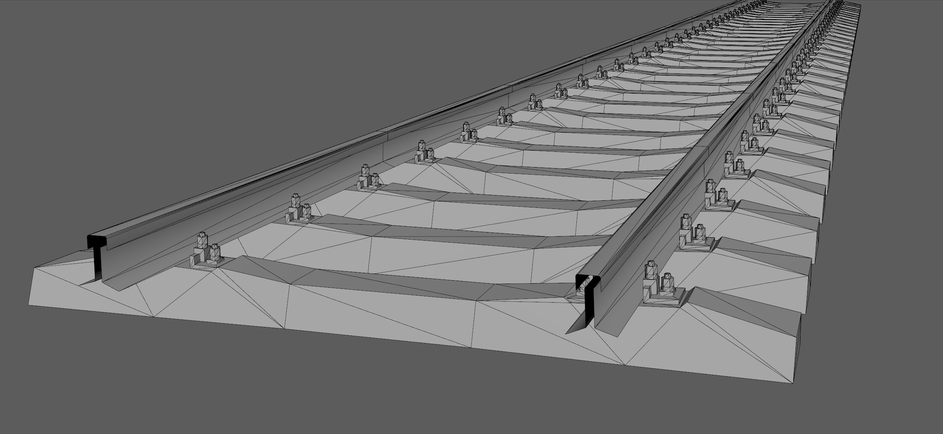 3D Railroad Track - TurboSquid 1727854