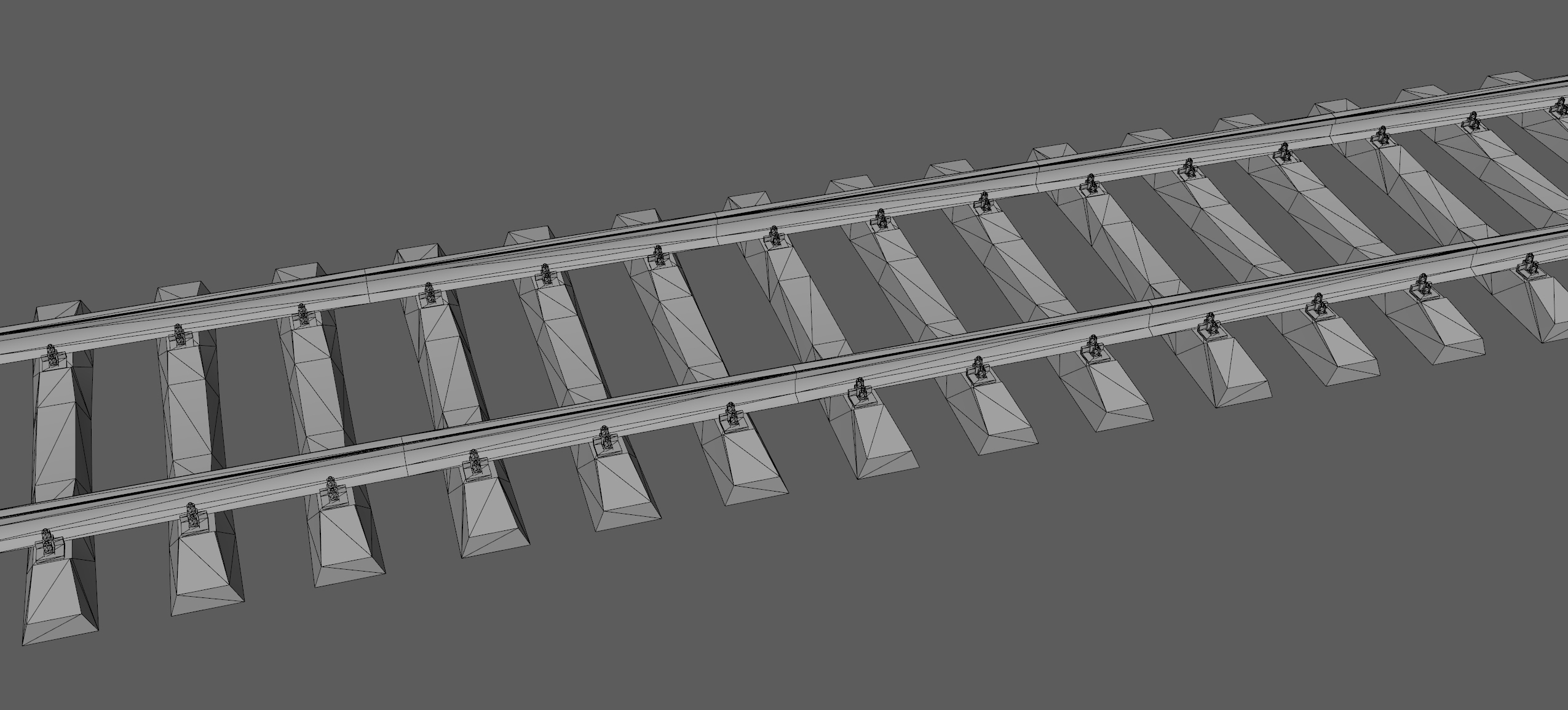 3D Railroad Track - TurboSquid 1727854