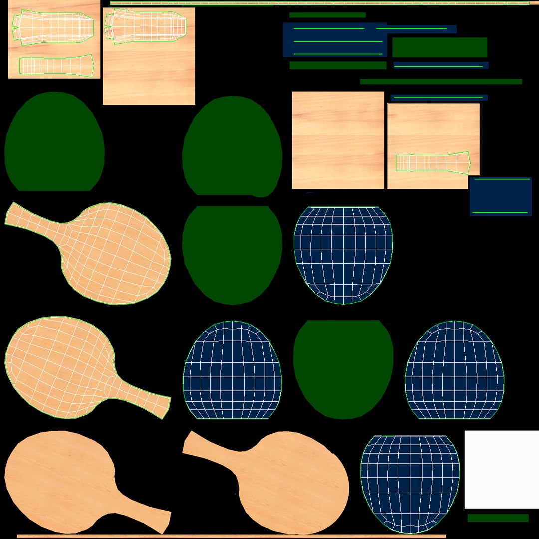 Ping Pong Paddle 3d Model