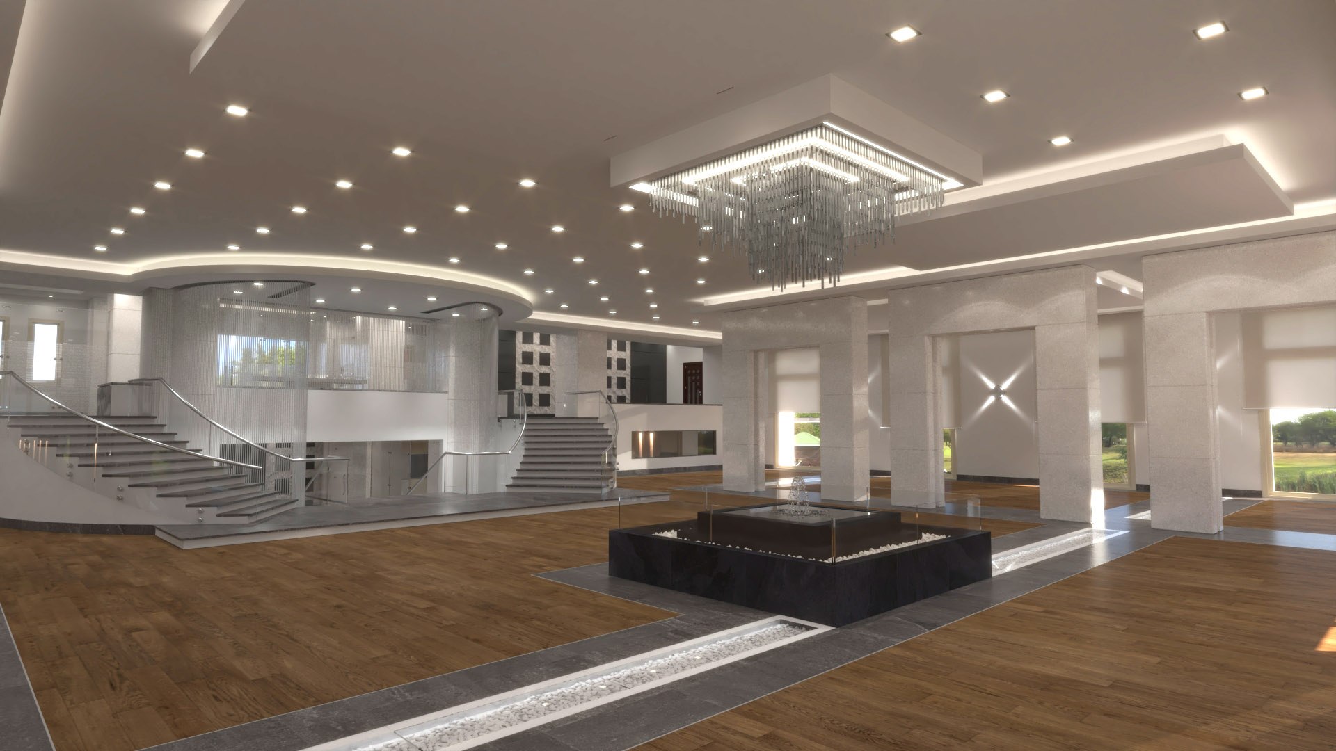 Convention Center 3D Model - TurboSquid 2027634