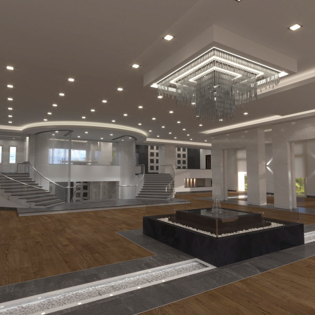 Convention Center 3D Model - TurboSquid 2027634