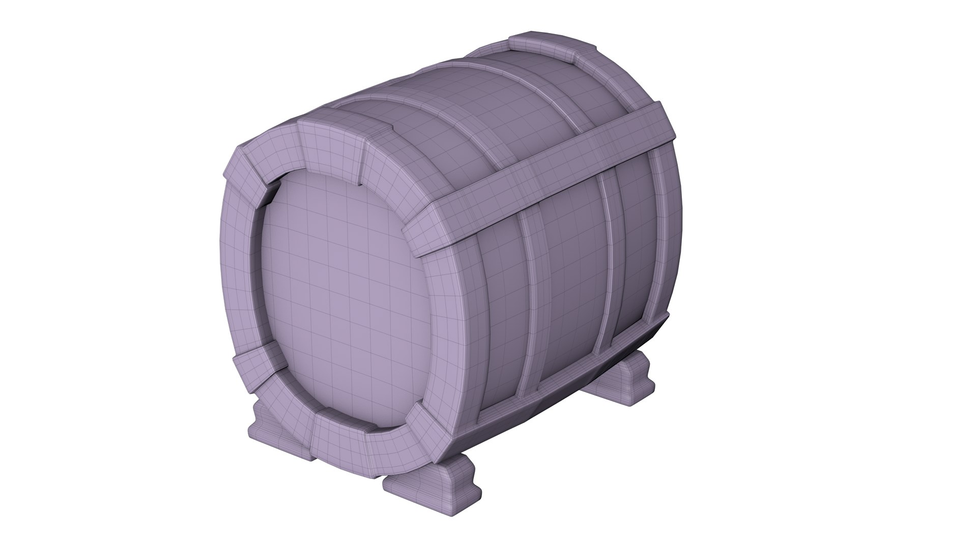 Cartoon Barrel 3D Model - TurboSquid 2117101