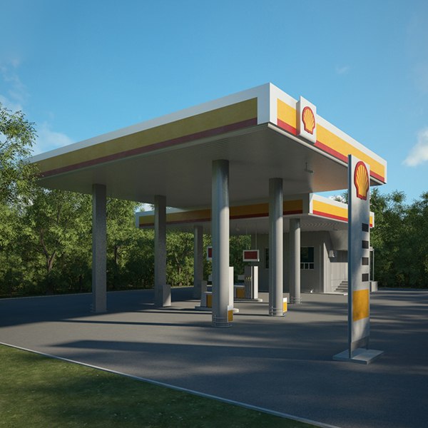 Gas Station 3D Models for Download | TurboSquid