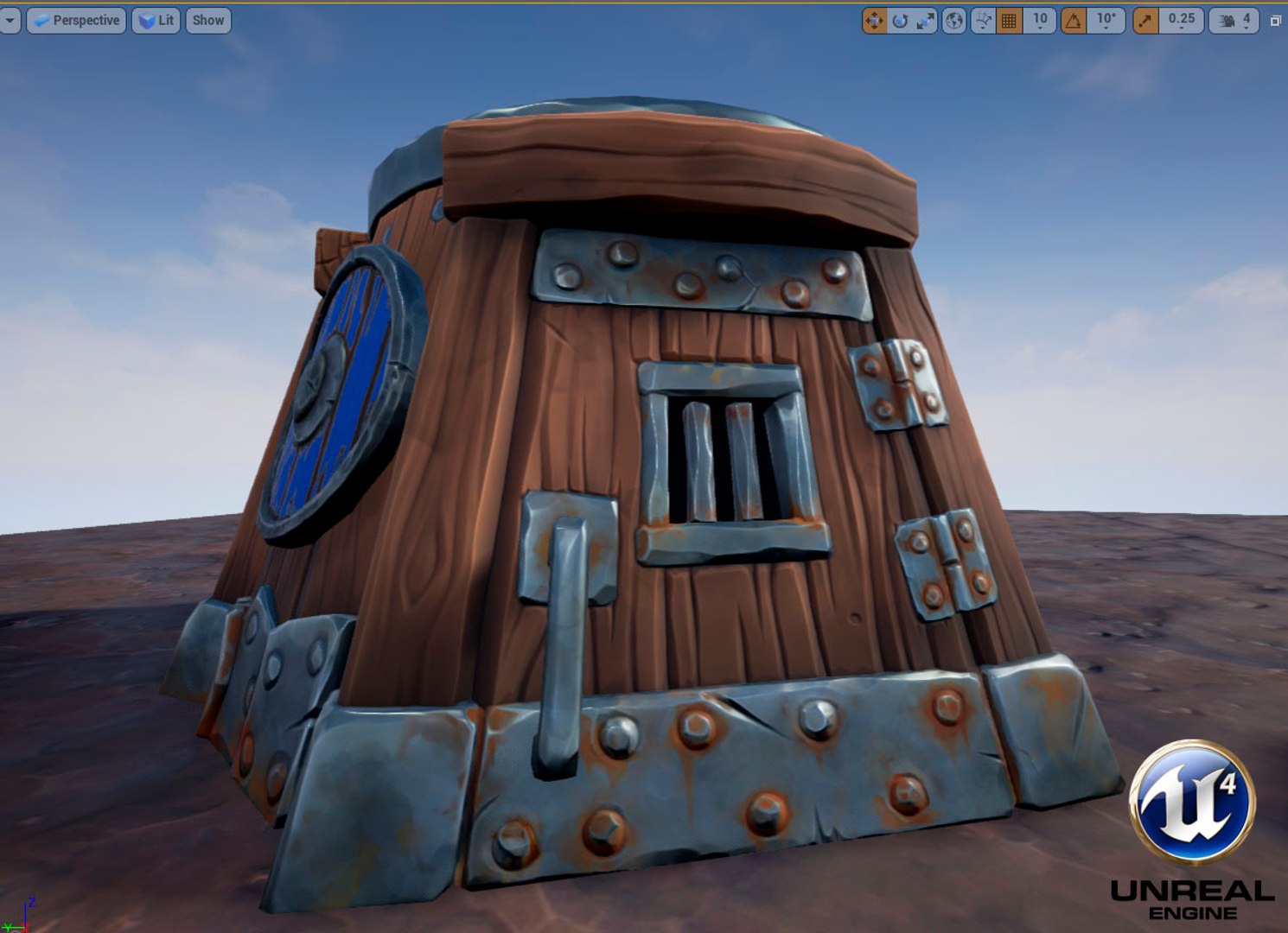 Cartoon Wooden Tower 3D Model - TurboSquid 1165985