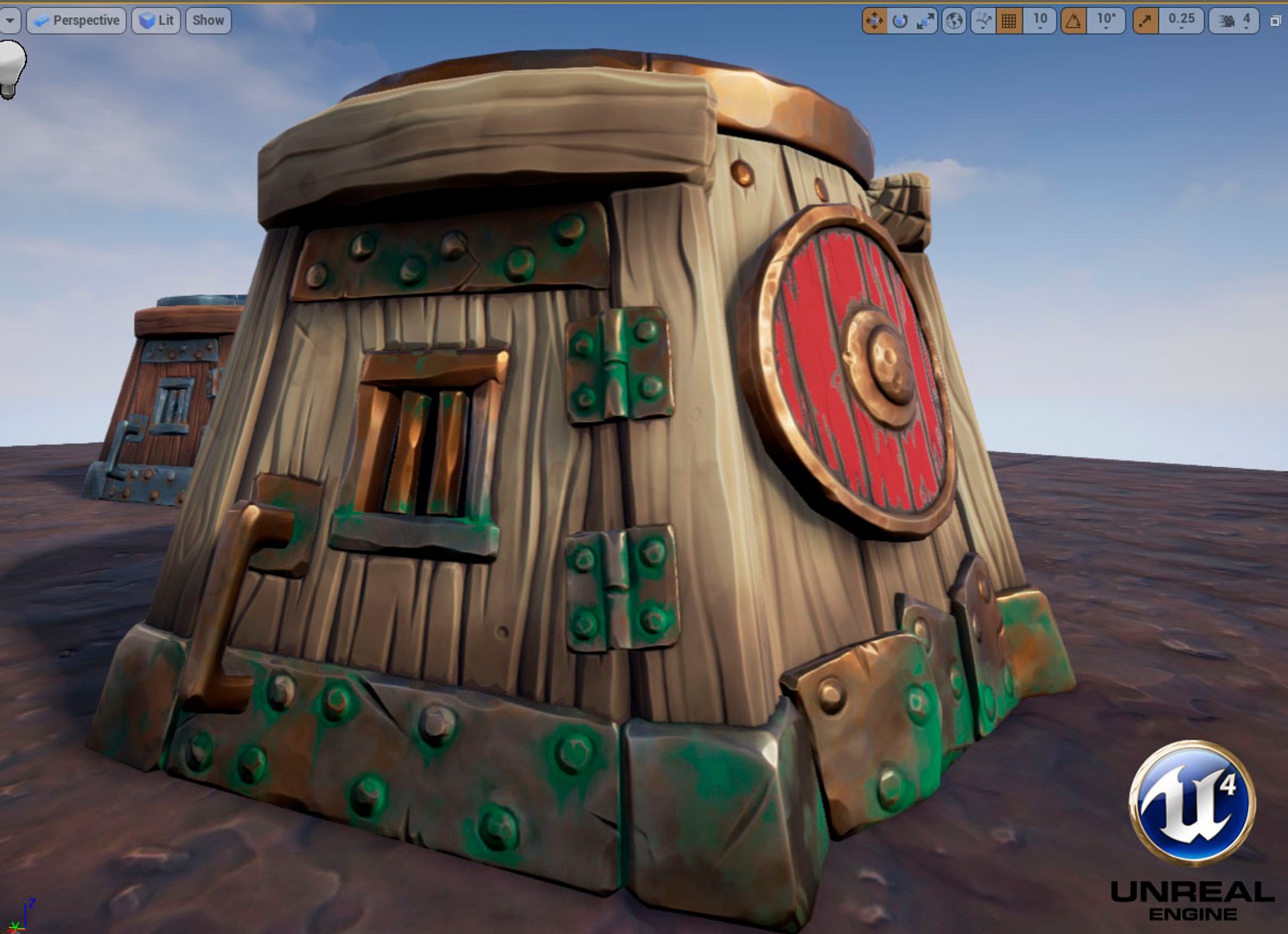 Cartoon Wooden Tower 3D Model - TurboSquid 1165985