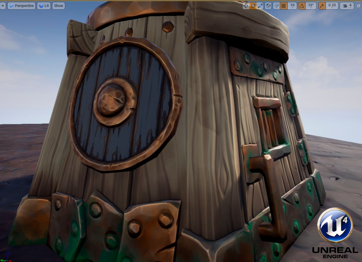 Cartoon Wooden Tower 3D Model - TurboSquid 1165985