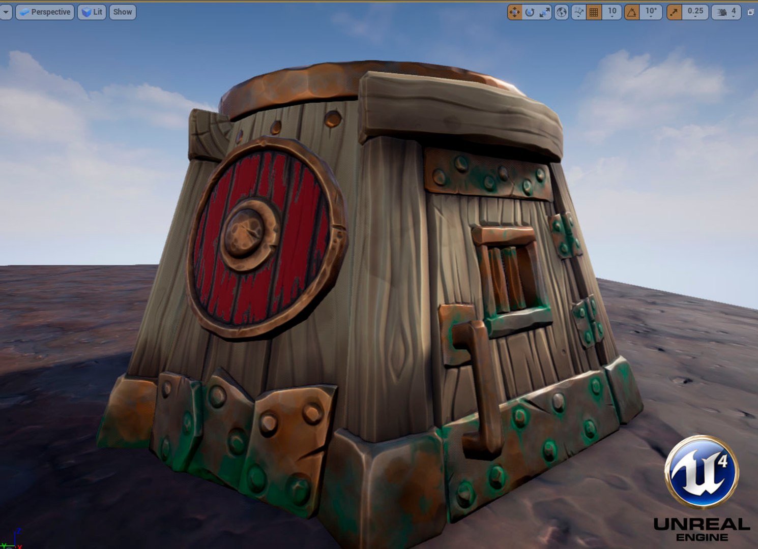 Cartoon Wooden Tower 3D Model - TurboSquid 1165985