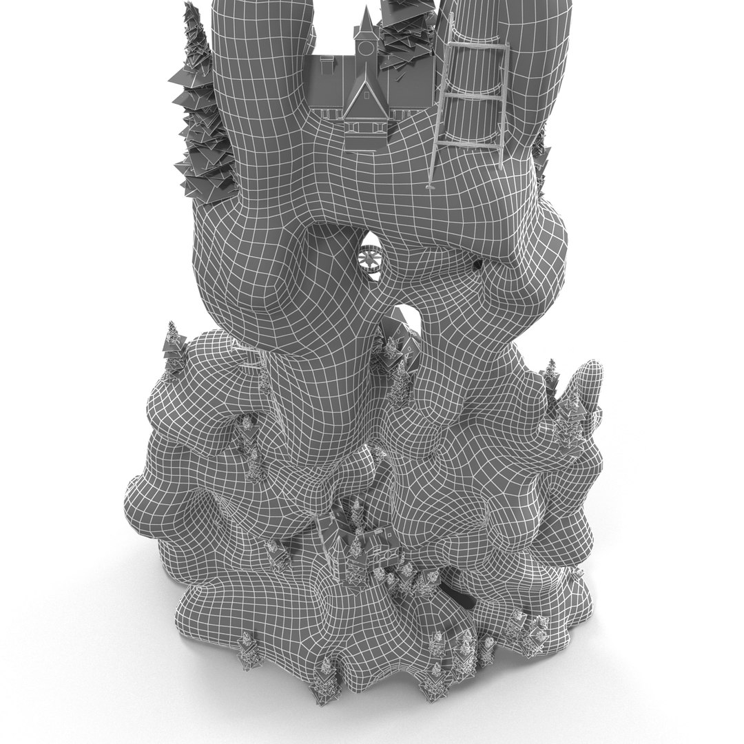 3d model rock big v2