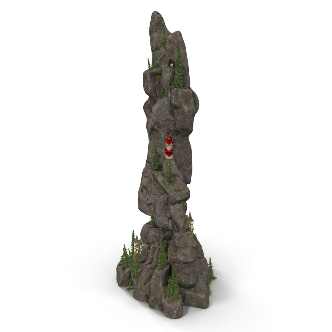 3d model rock big v2